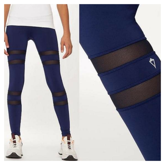 Ivivva | Bottoms | Ivivva Rhythmic Tight Mesh Stripe Velvety Blue True ...